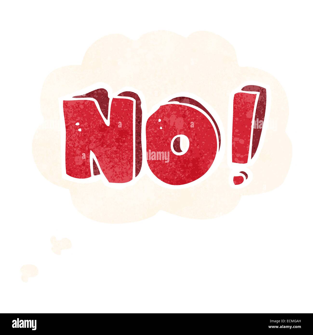 cartoon no symbol with thought bubble Stock Vector Image & Art - Alamy