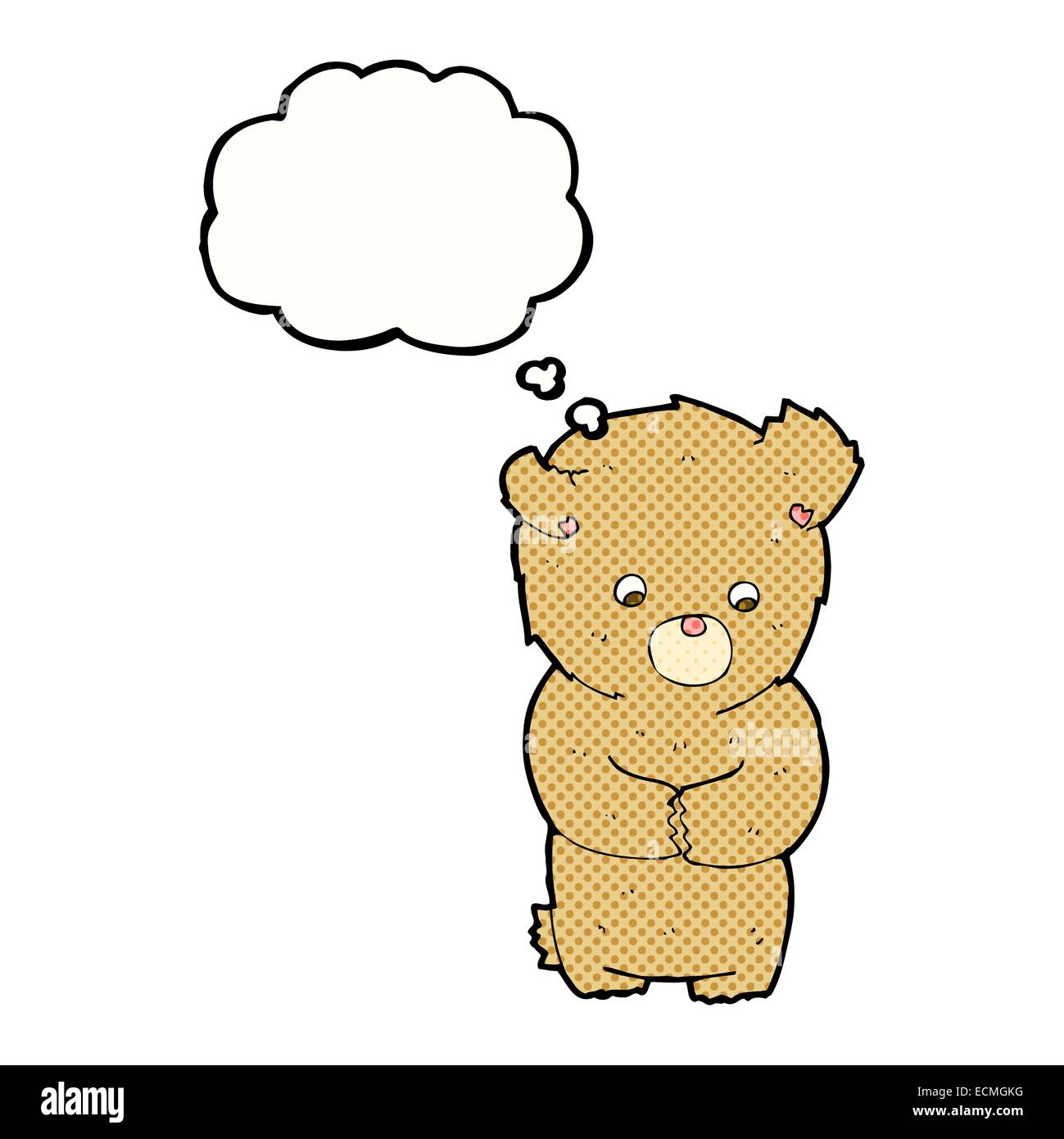 Cartoon shy teddy bear hi-res stock photography and images - Alamy