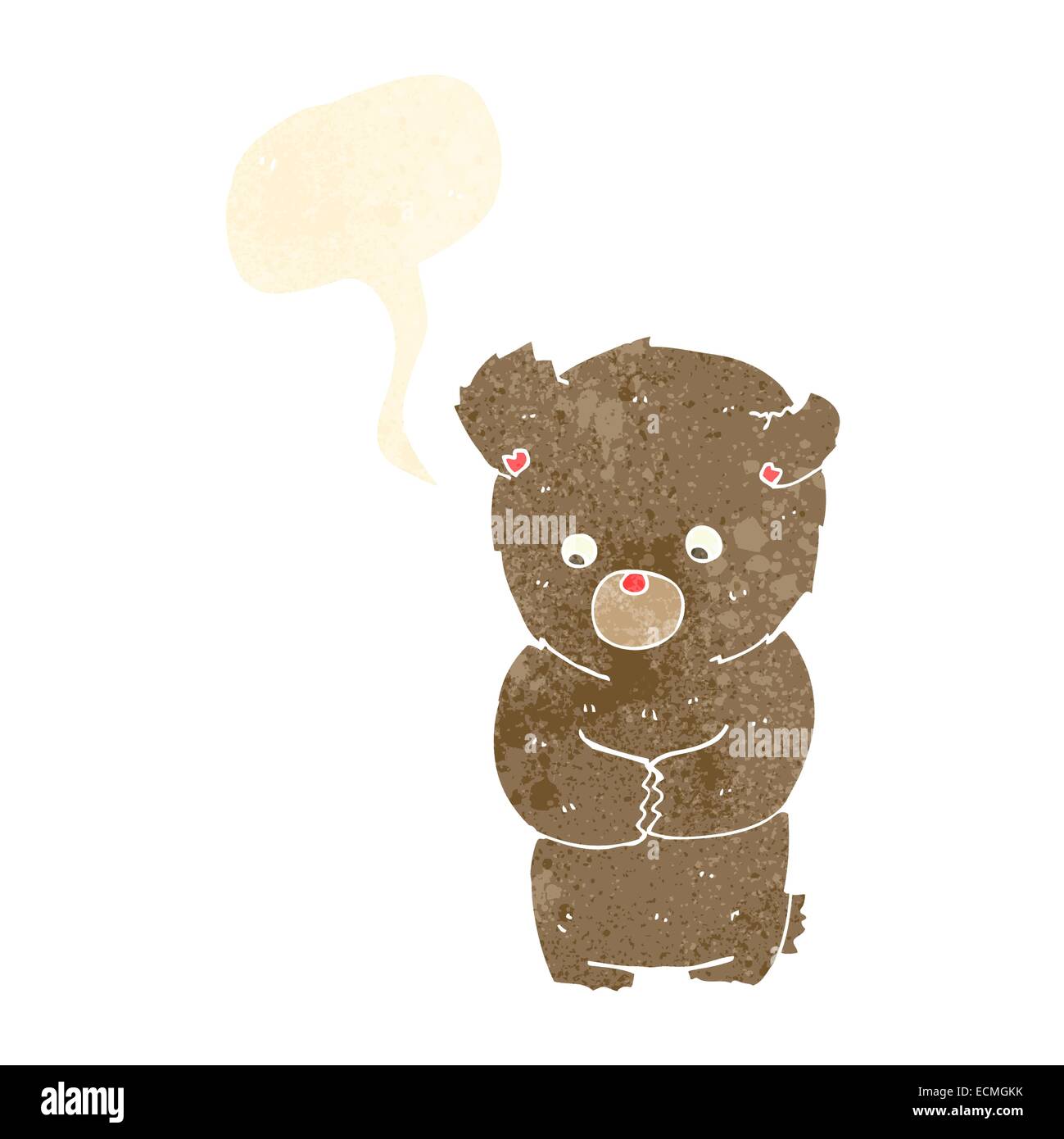 Cartoon shy teddy bear hi-res stock photography and images - Alamy