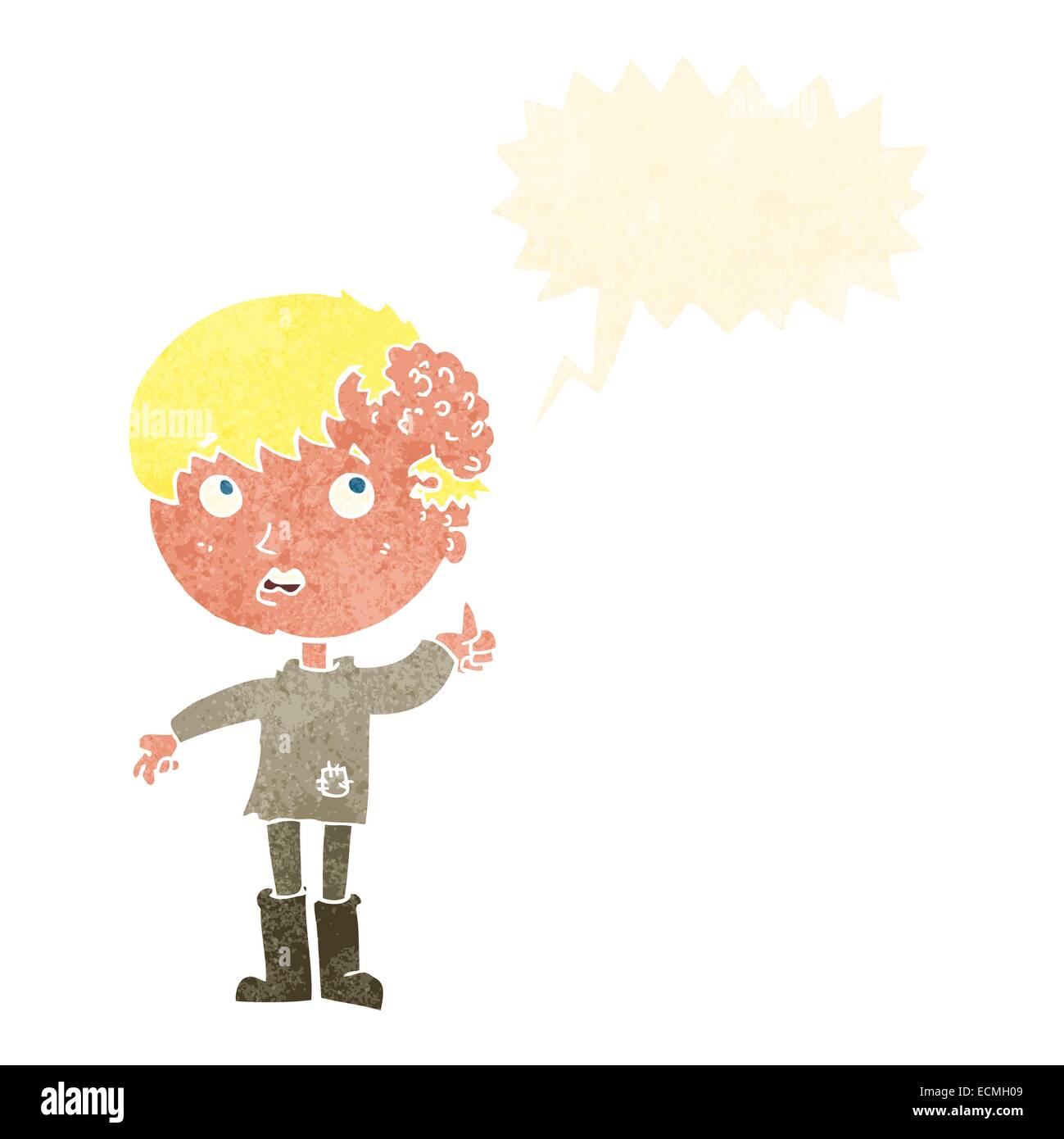 Boy talking head for speech bubble Stock Vector Images - Alamy