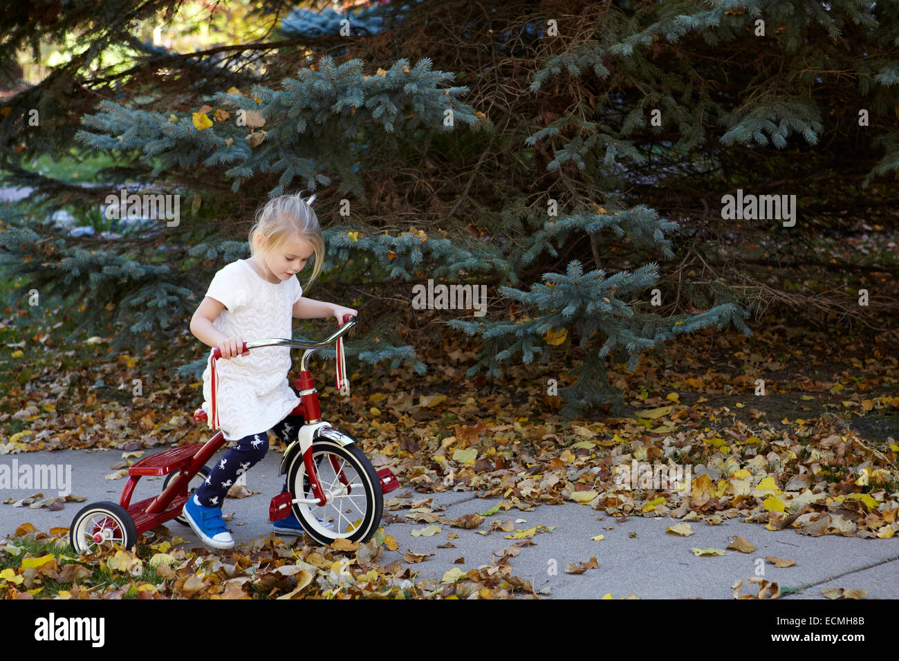Girl riding tricycle hi-res stock photography and images - Alamy