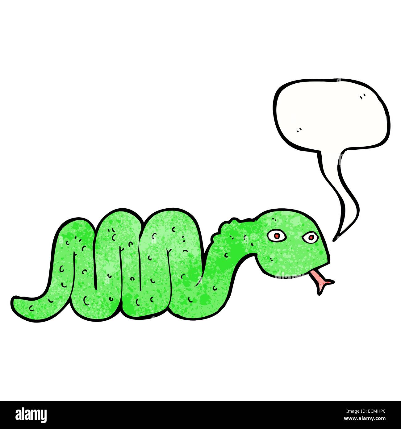 funny cartoon snake with speech bubble Stock Vector Image & Art - Alamy