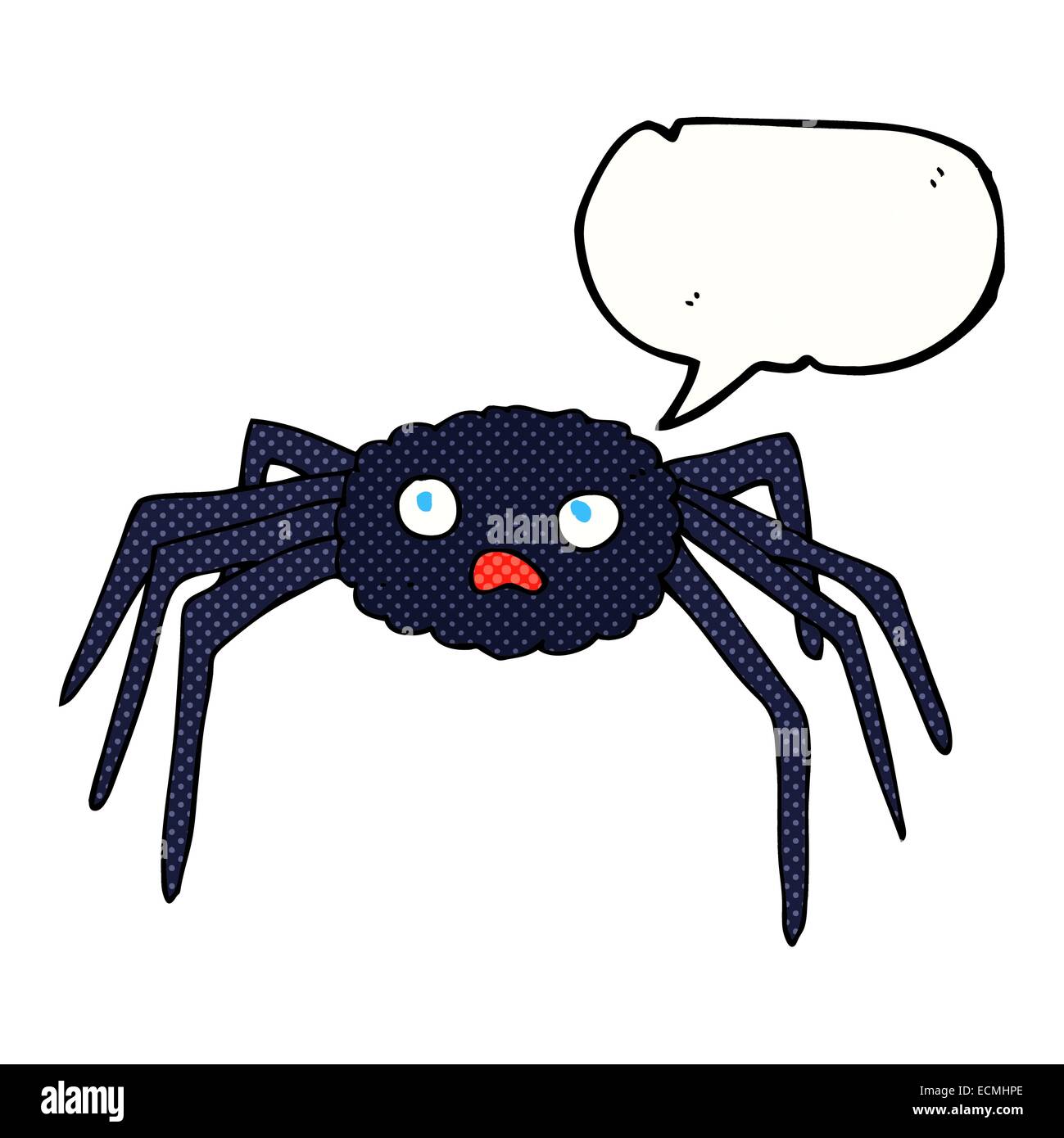 cartoon spider with speech bubble Stock Vector Image & Art - Alamy