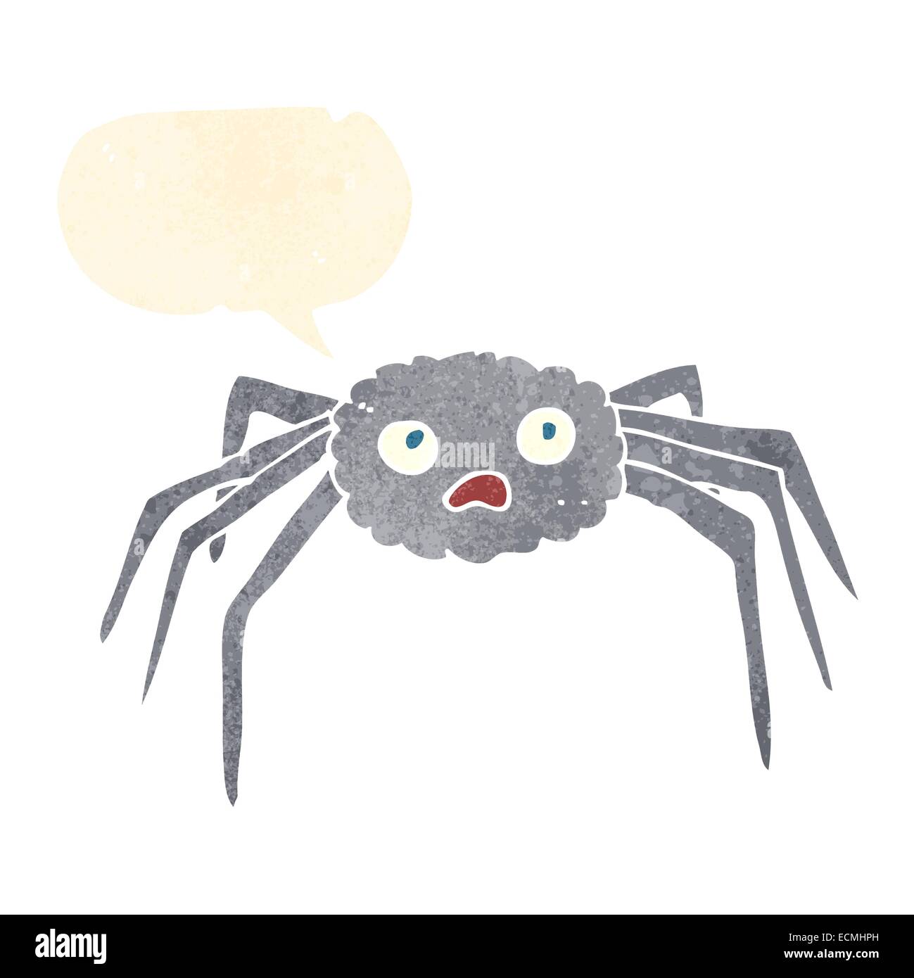 cartoon spider with speech bubble Stock Vector Image & Art - Alamy
