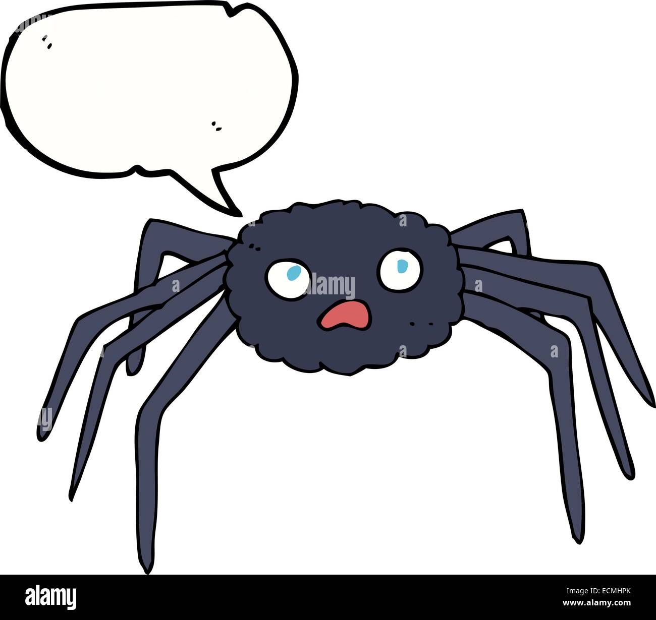 cartoon spider with speech bubble Stock Vector Image & Art - Alamy