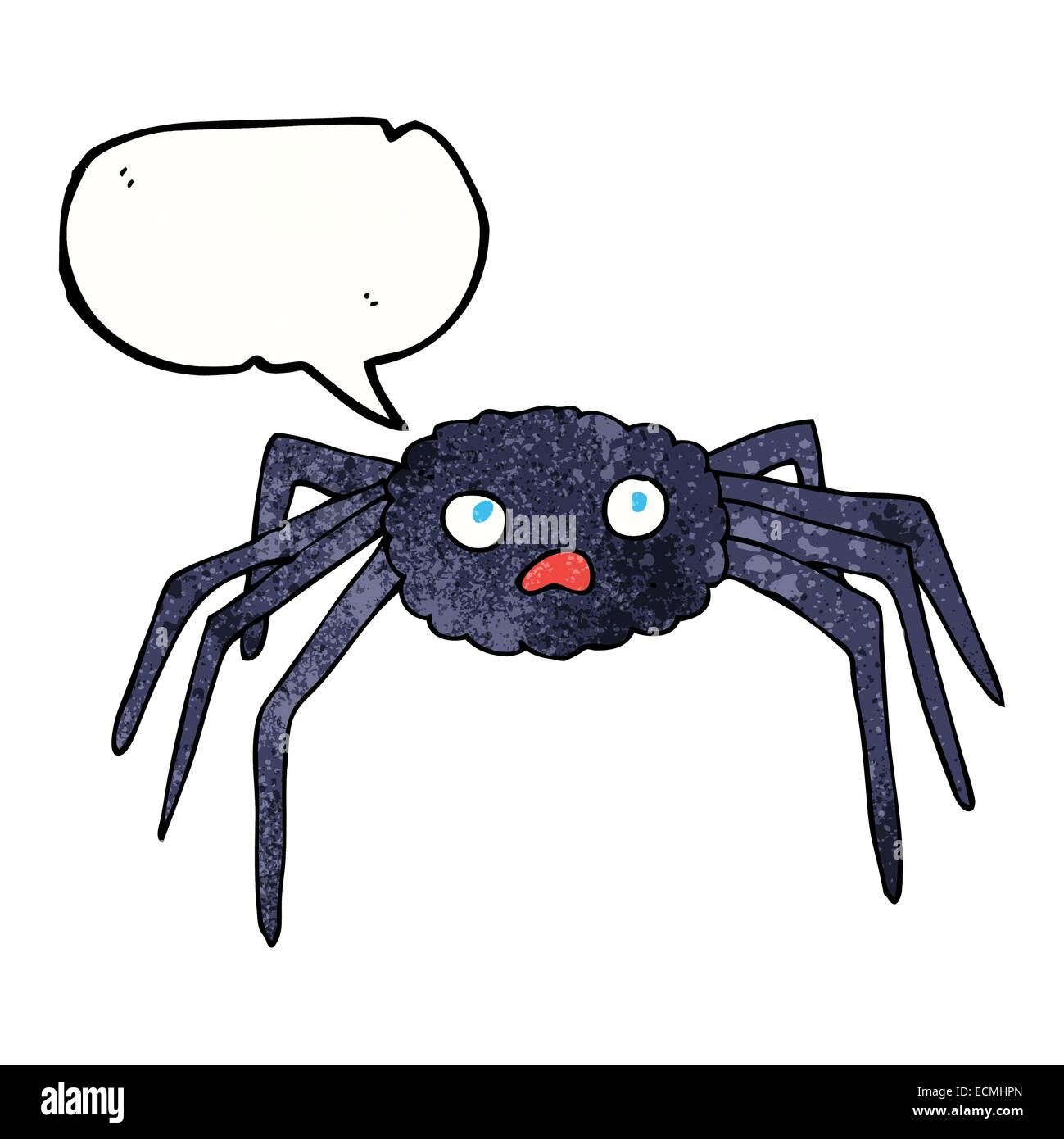 cartoon spider with speech bubble Stock Vector Image & Art - Alamy