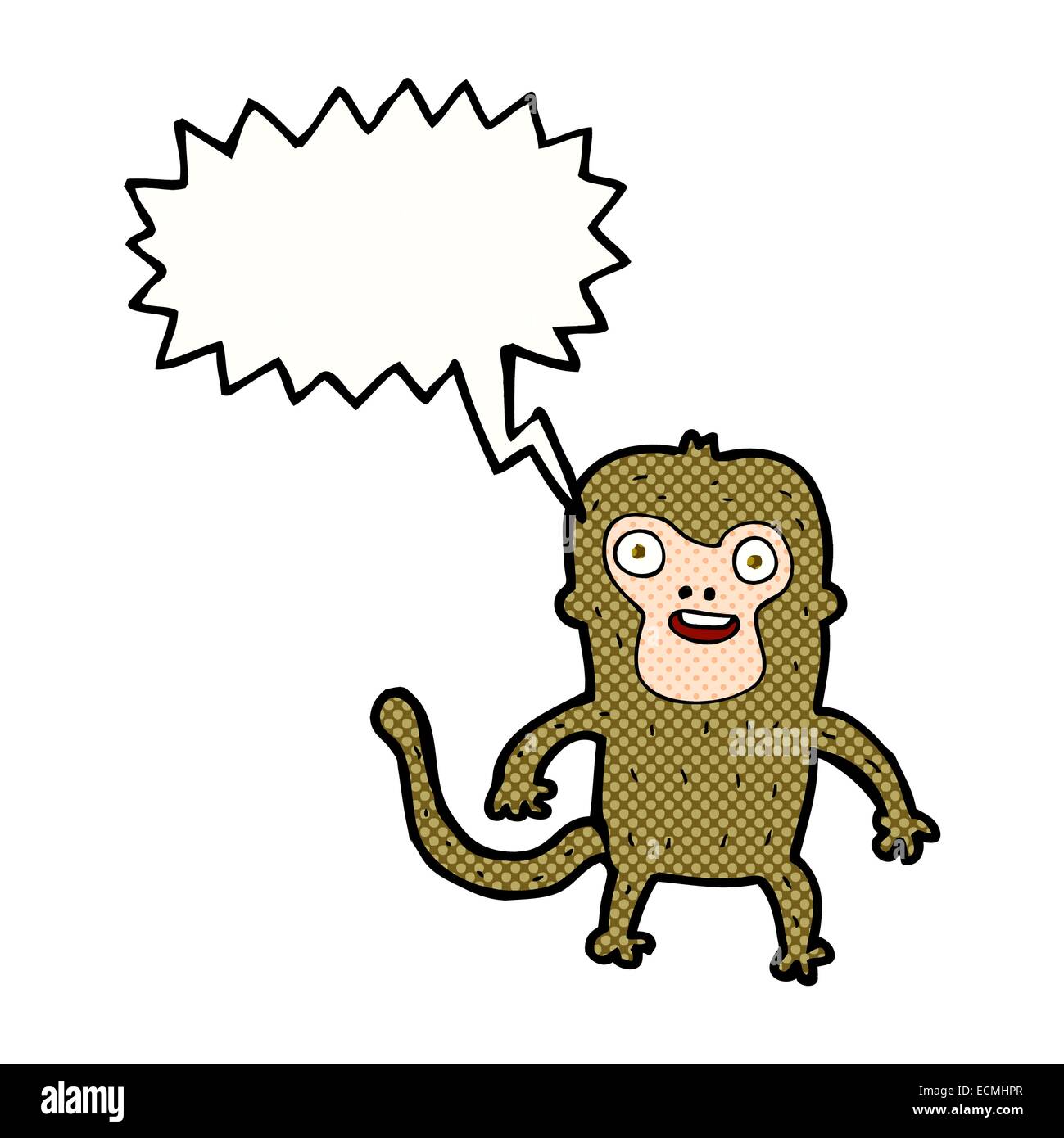 Monkey speaking Stock Vector Images - Alamy