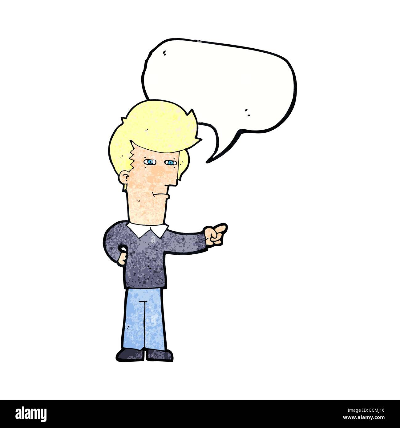 Mean person pointing Cut Out Stock Images & Pictures - Alamy