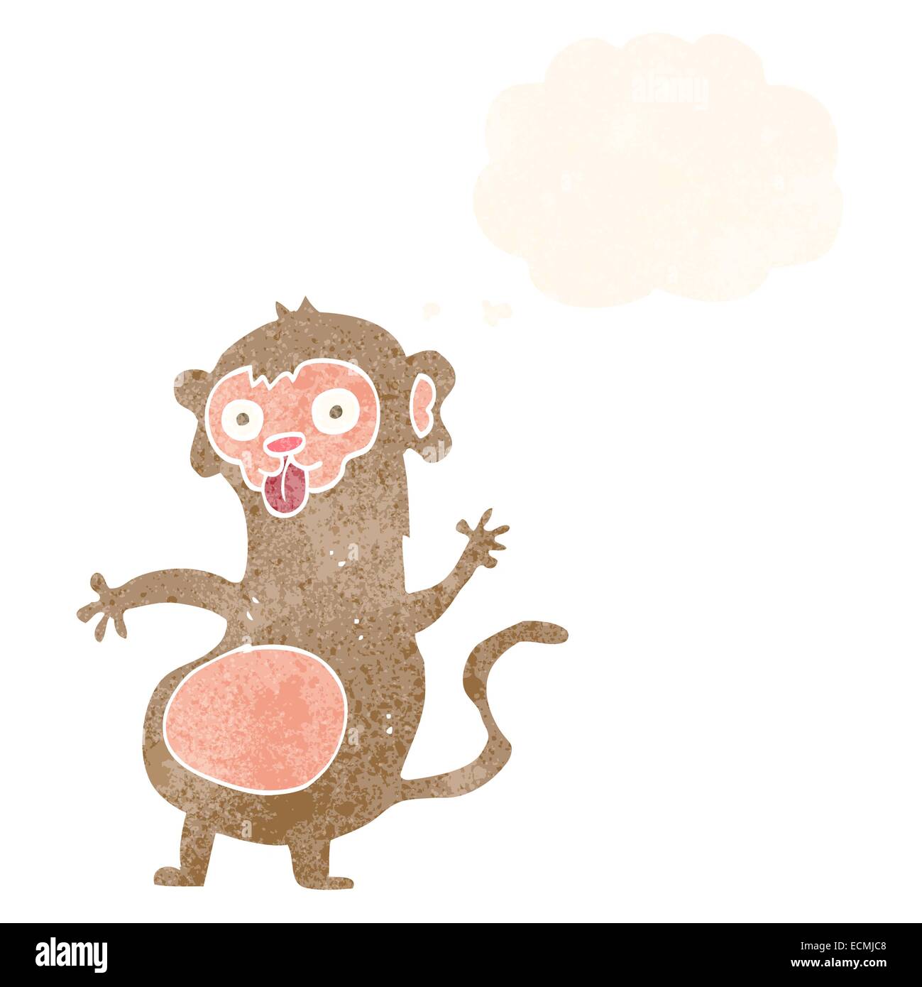 Cartoon monkey thought bubble Stock Vector Images - Alamy