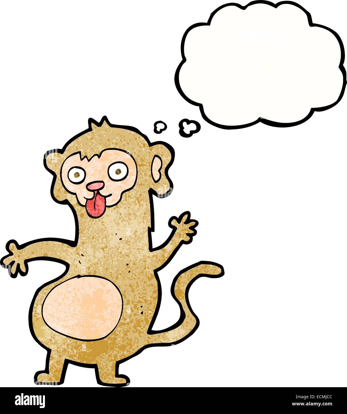 Cartoon monkey thought bubble Stock Vector Images - Alamy