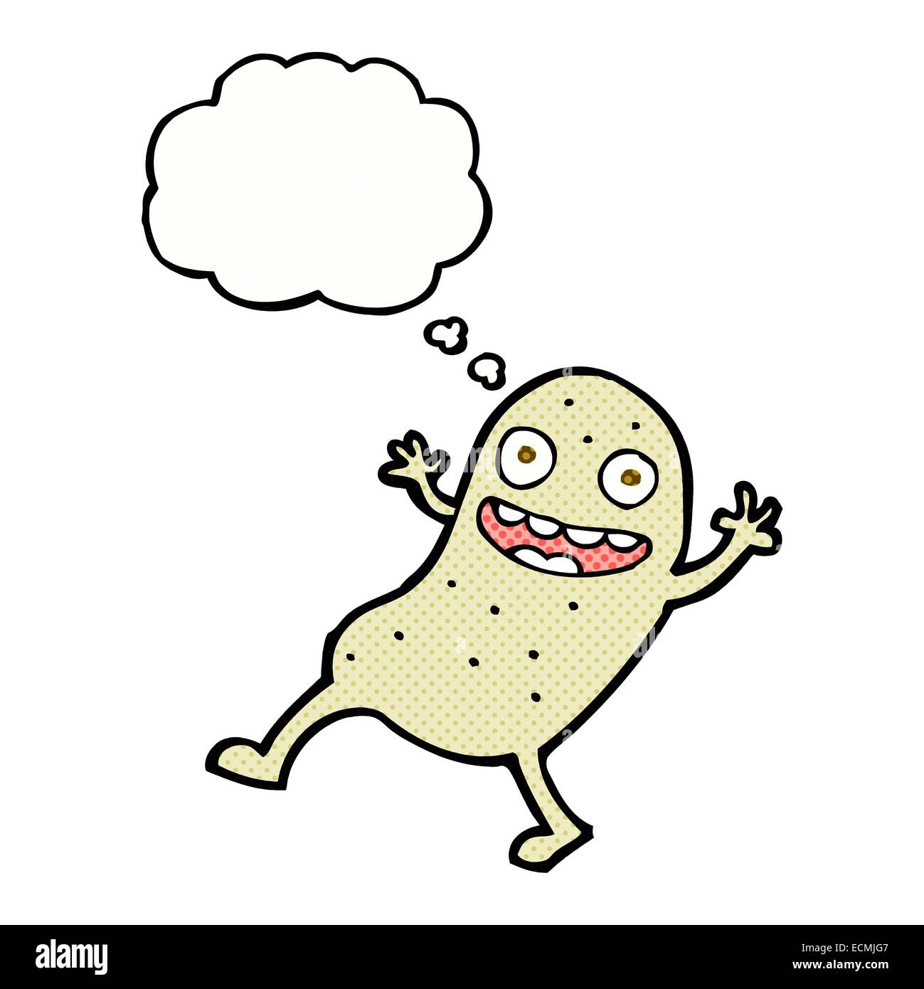 cartoon potato with thought bubble Stock Vector Image & Art - Alamy