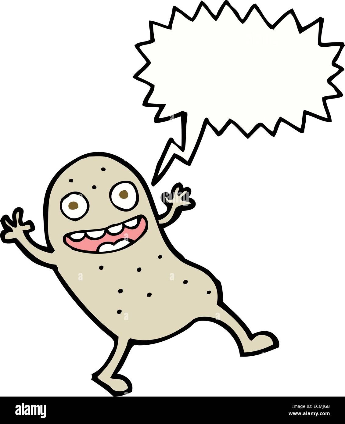 cartoon potato with speech bubble Stock Vector Image & Art - Alamy