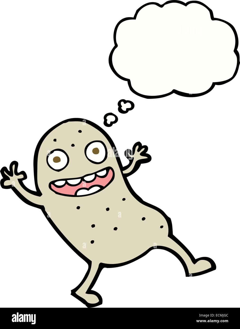 cartoon potato with thought bubble Stock Vector Image & Art - Alamy