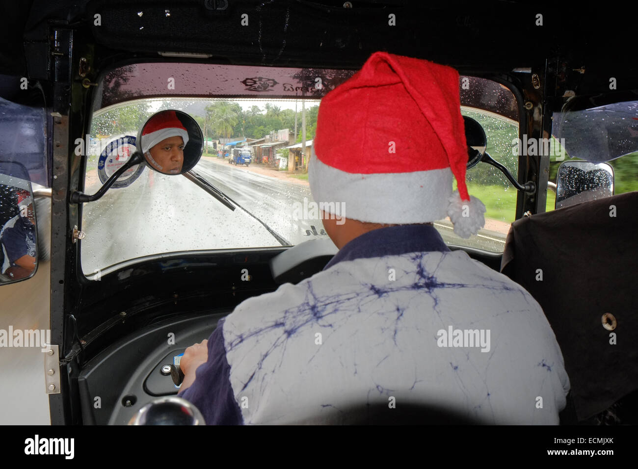 Surreal and unusual multi-cultural scene of tuk-tuk, (auto-rickshaw ...