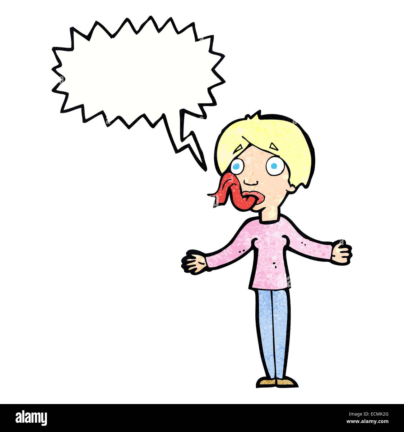 cartoon woman telling lies with speech bubble Stock Vector Image & Art ...