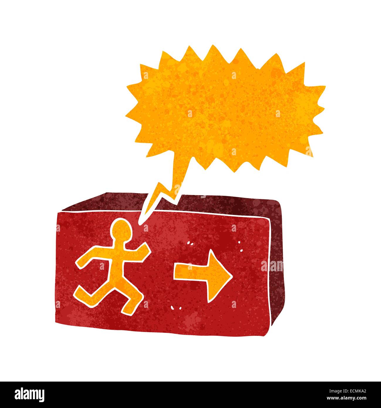 Cartoon exit sign bubble hi-res stock photography and images - Alamy