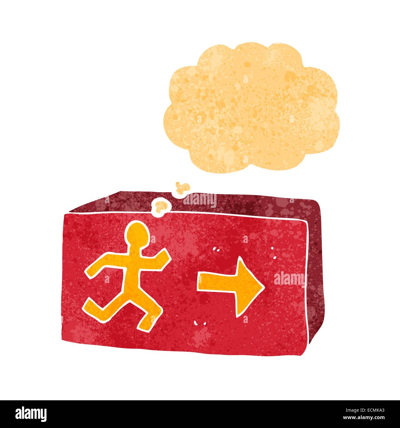 Cartoon exit sign bubble hi-res stock photography and images - Alamy