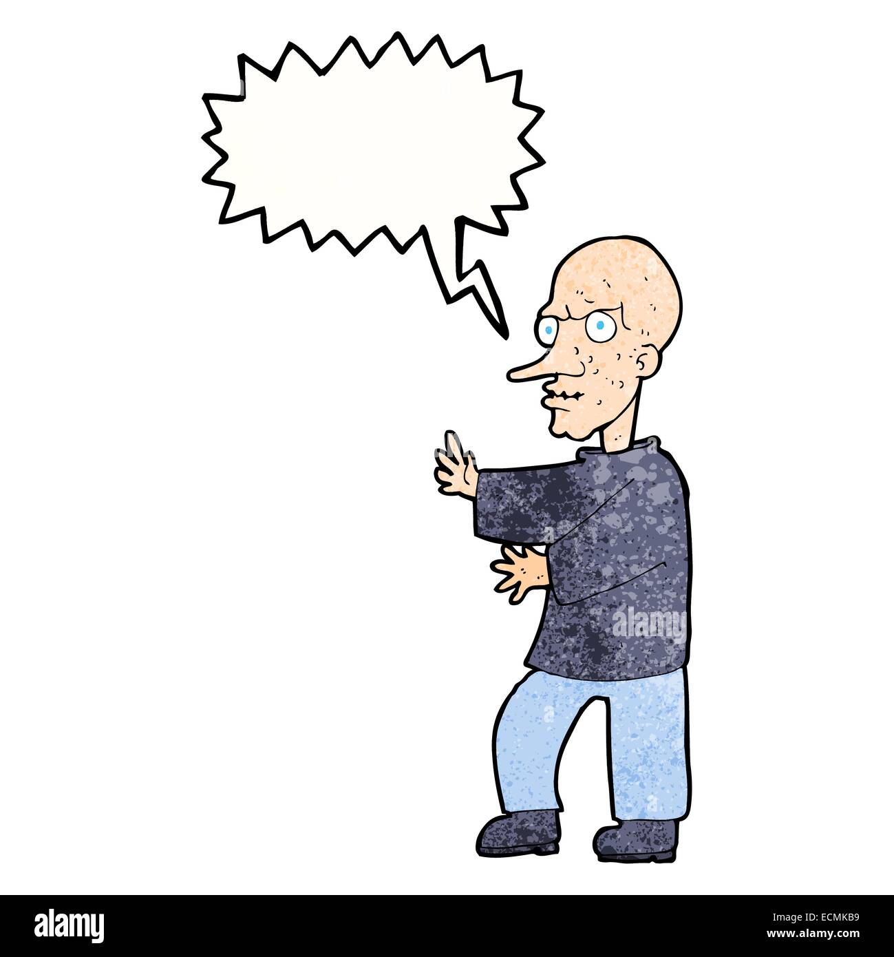 Cartoon mean looking man Stock Vector Images - Alamy