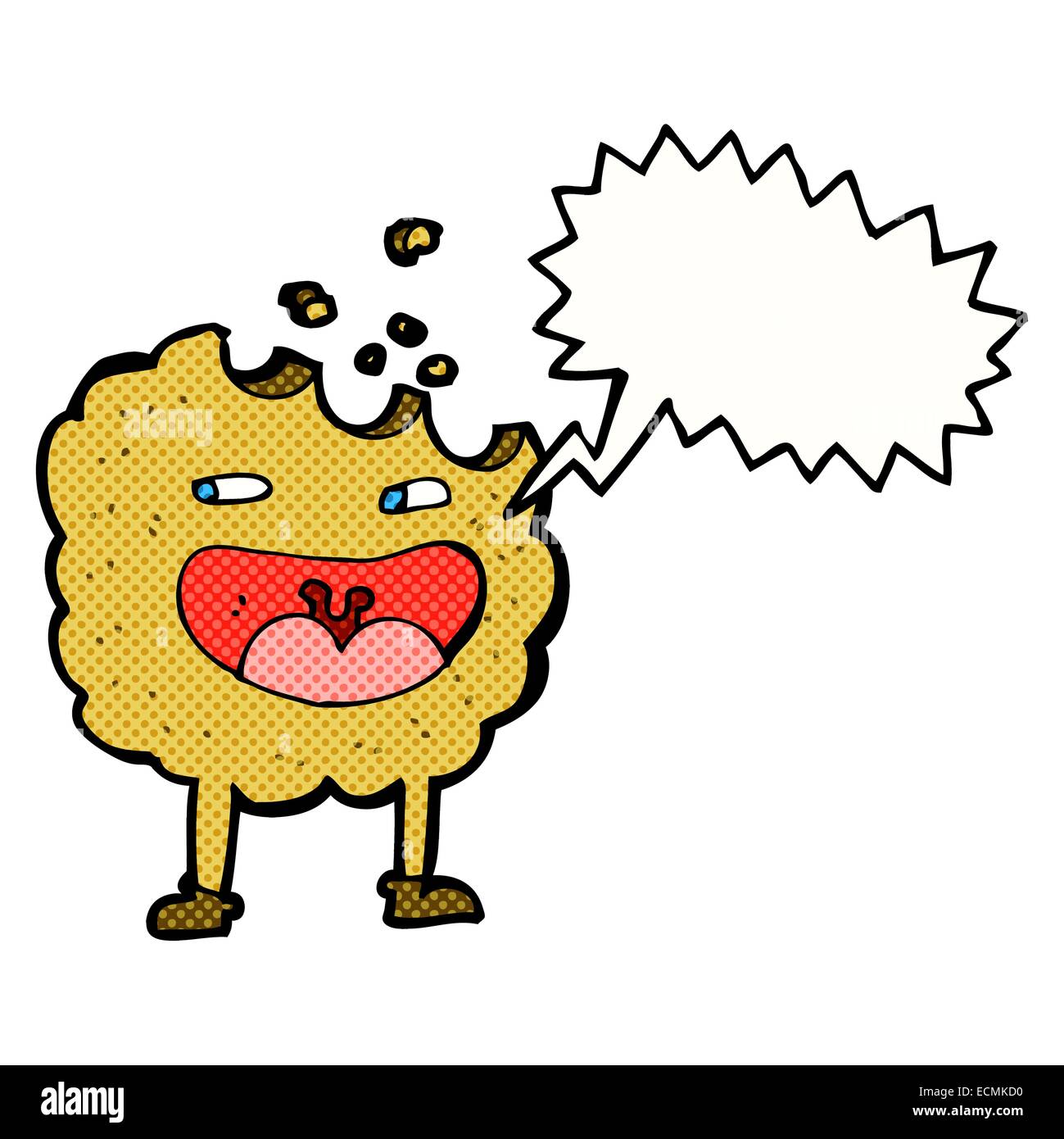 cookie cartoon character with speech bubble Stock Vector Image & Art ...