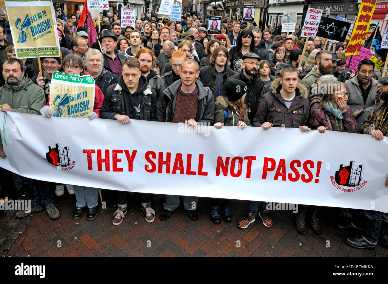 Rochester, Kent, England, UK. Britain First (right-wing political group ...