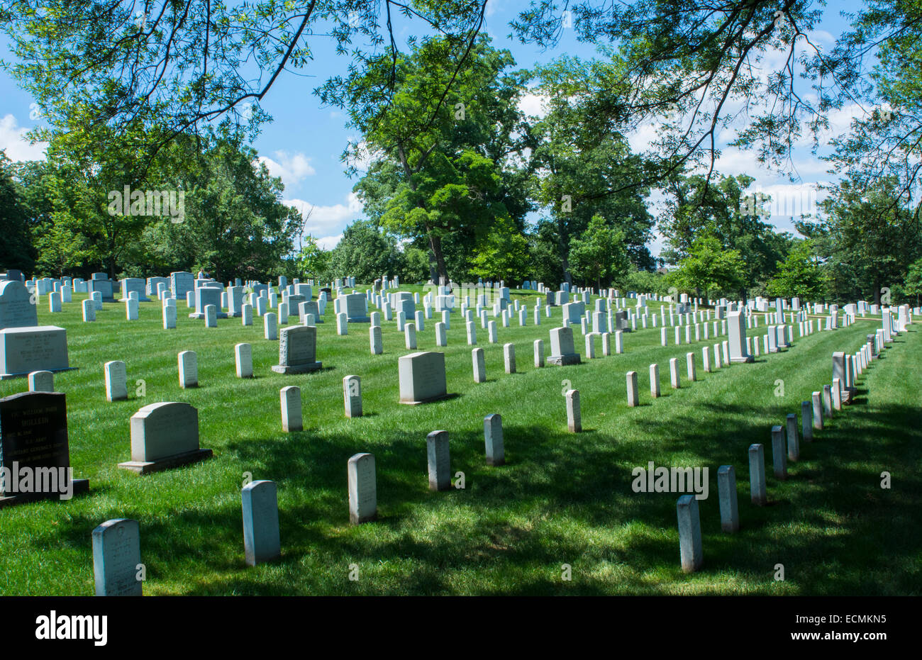 Washington DC famous Arlington National Cemetery and graves of war ...