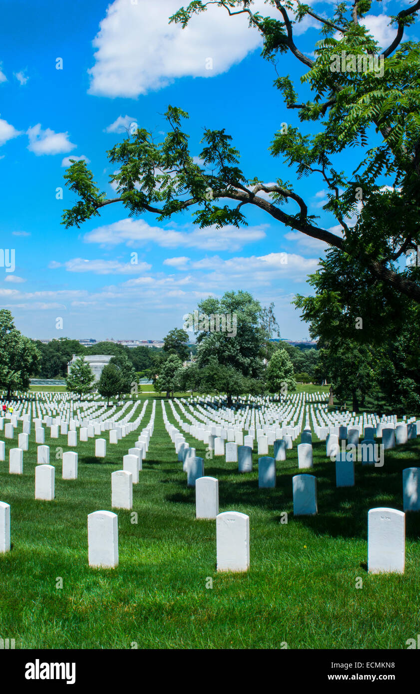 Washington DC famous Arlington National Cemetery and graves of war ...