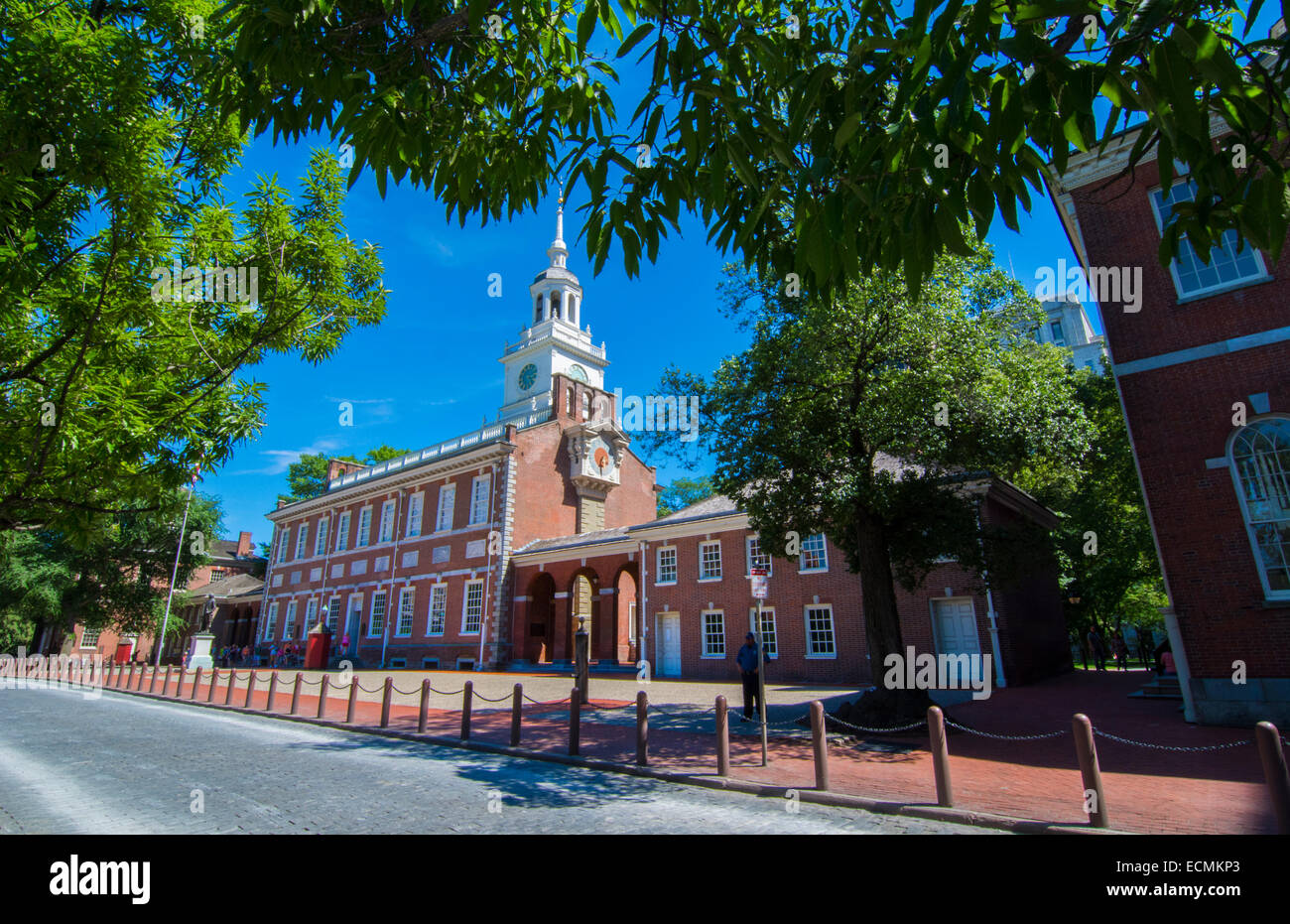 Philadelphia Pennsylvania Independence Hall famous historical building ...
