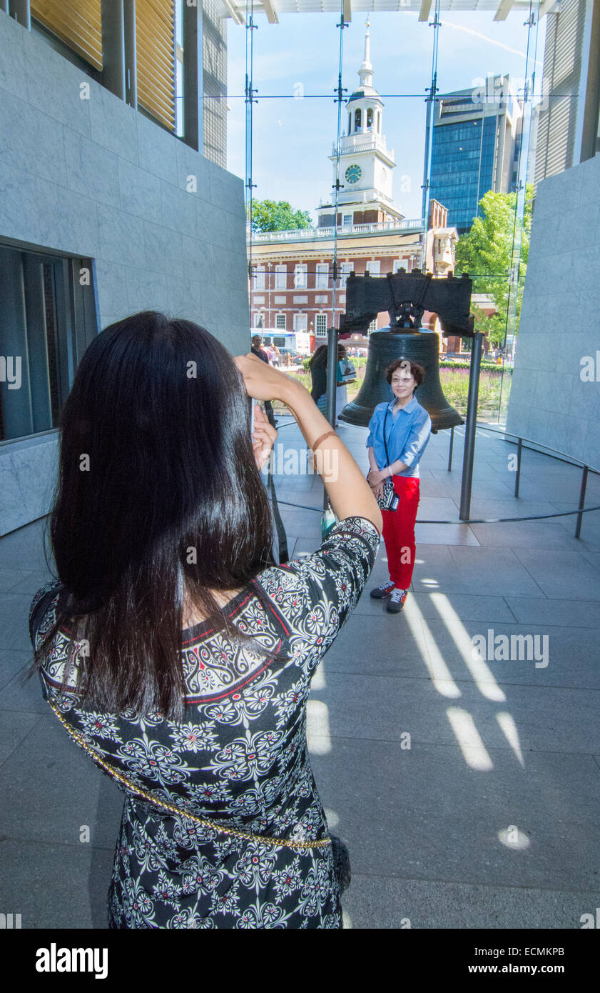 Philadelphia Pennsylvania Liberty Bell in Independence Hall famous ...