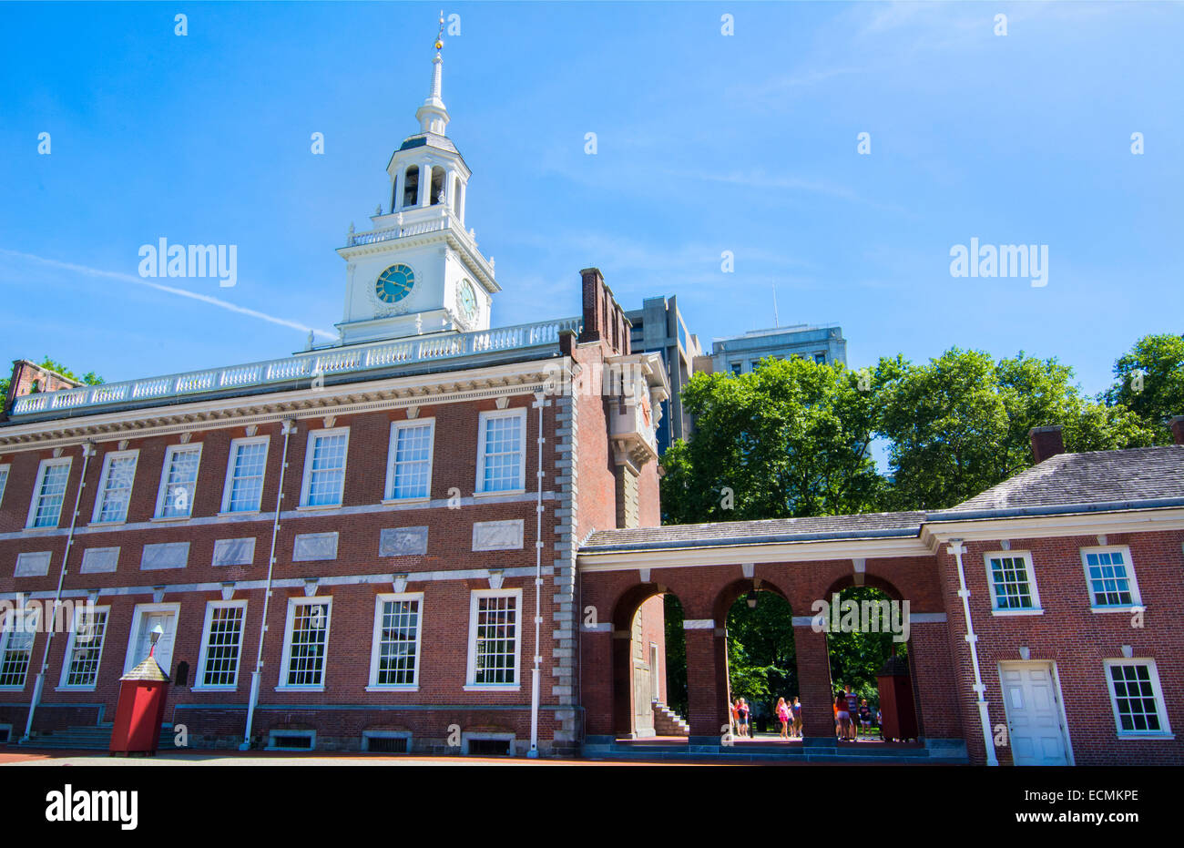 Philadelphia Pennsylvania Independence Hall famous historical building ...
