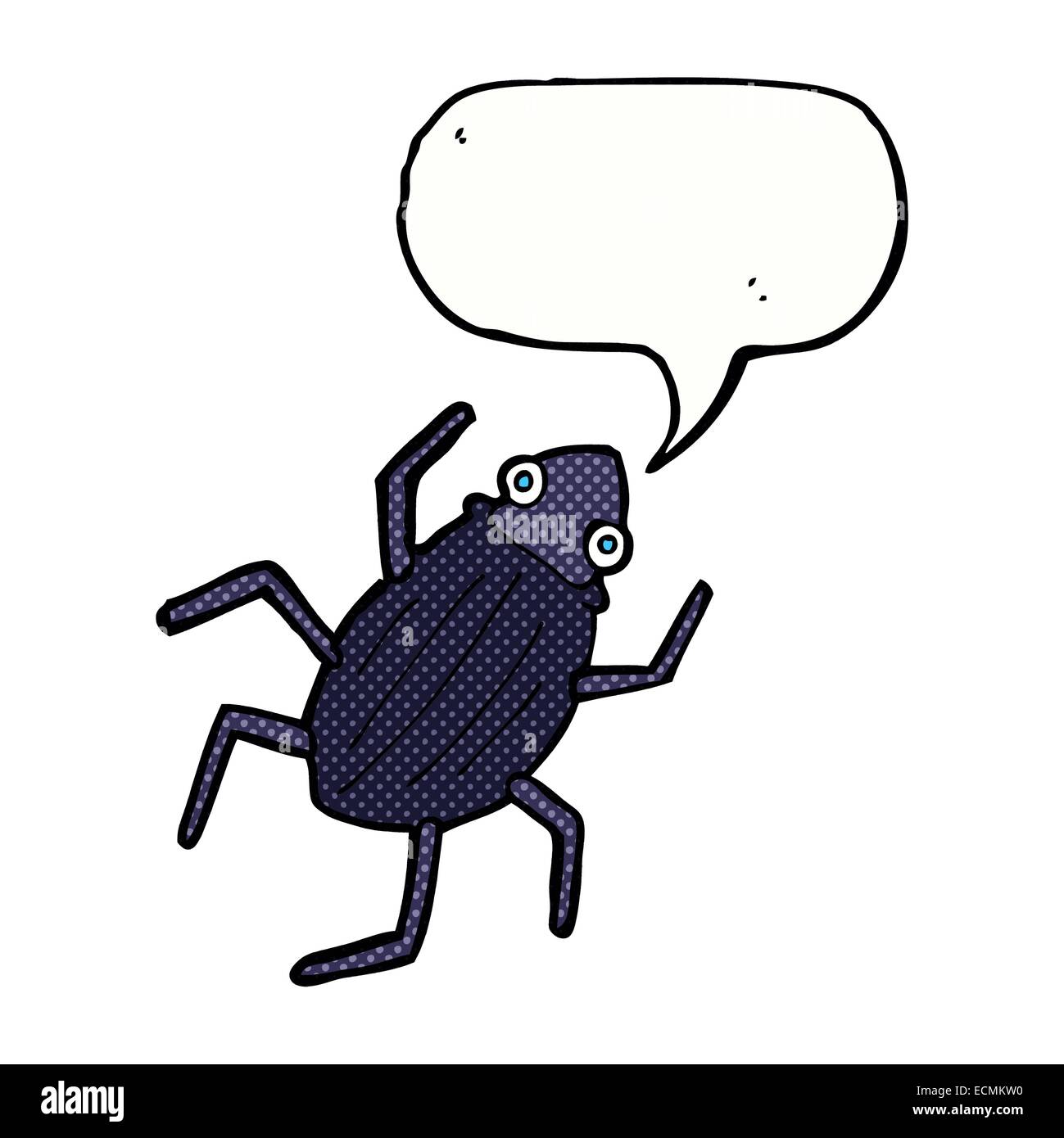 cartoon bug with speech bubble Stock Vector Image & Art - Alamy
