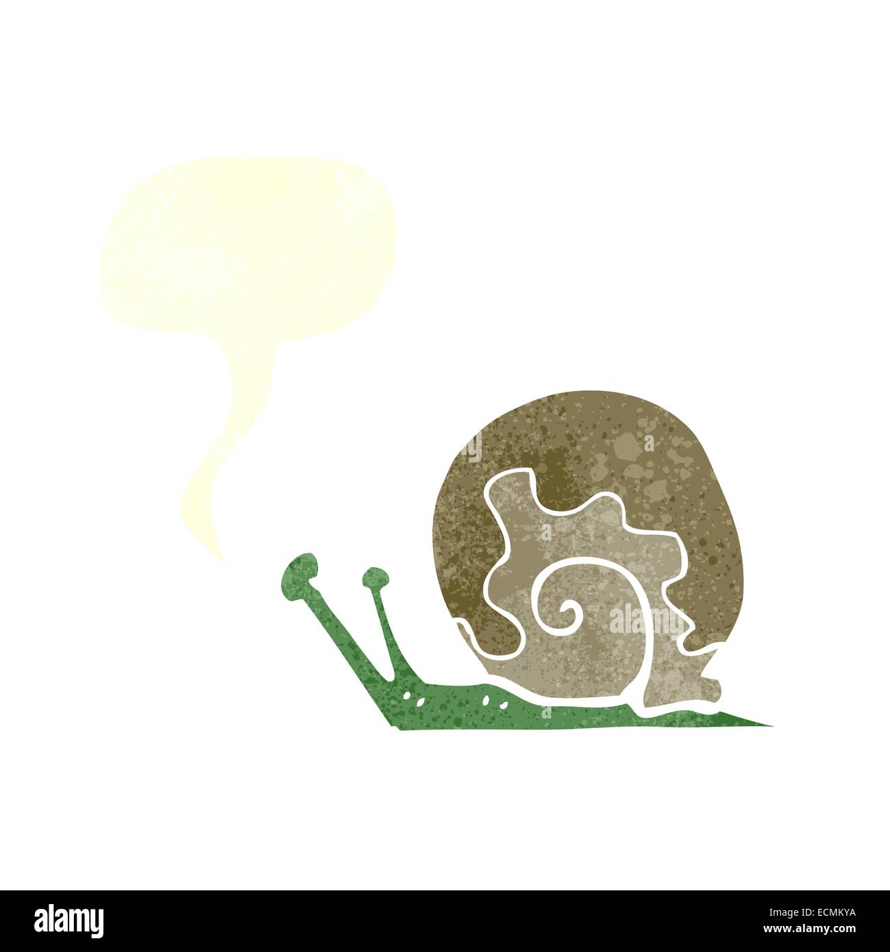 cartoon snail with speech bubble Stock Vector Image & Art - Alamy