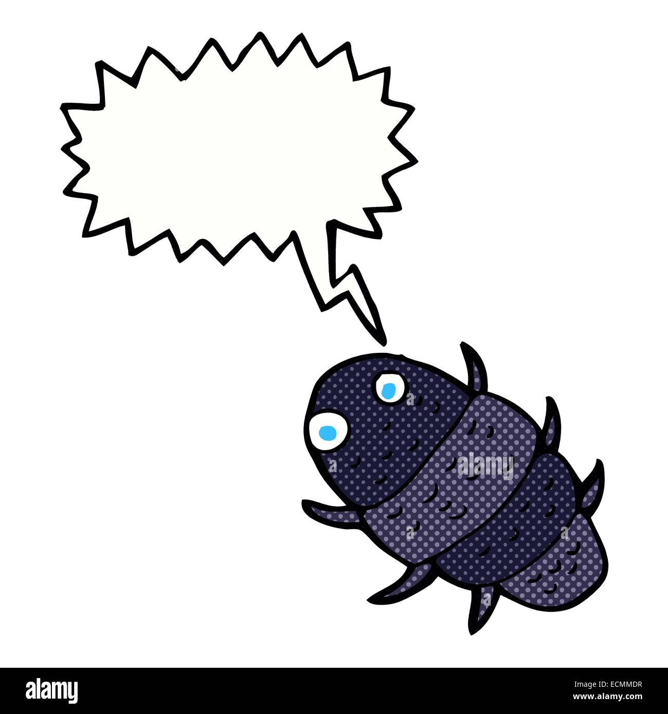 cartoon bug with speech bubble Stock Vector Image & Art - Alamy