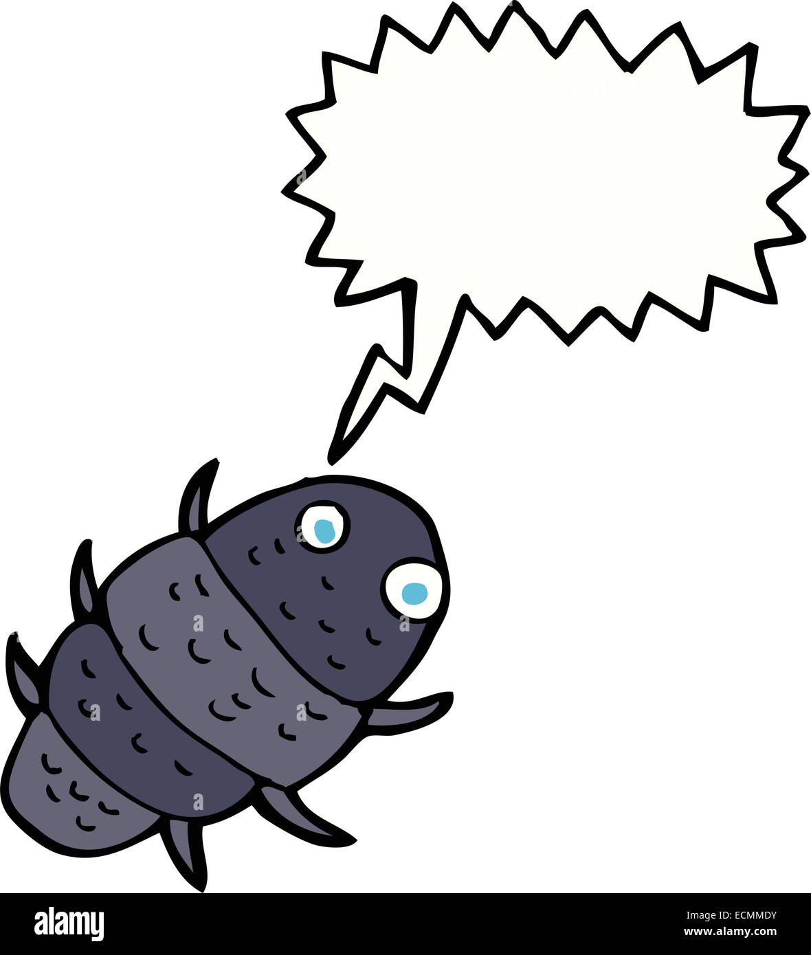 cartoon bug with speech bubble Stock Vector Image & Art - Alamy
