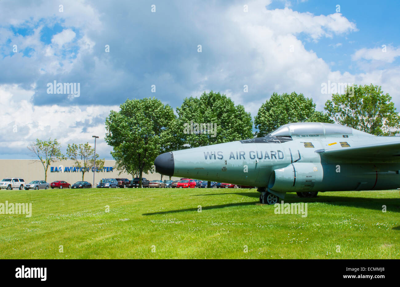 Oshkosh Wisconsin historical aircraft in front of famous EAA ...