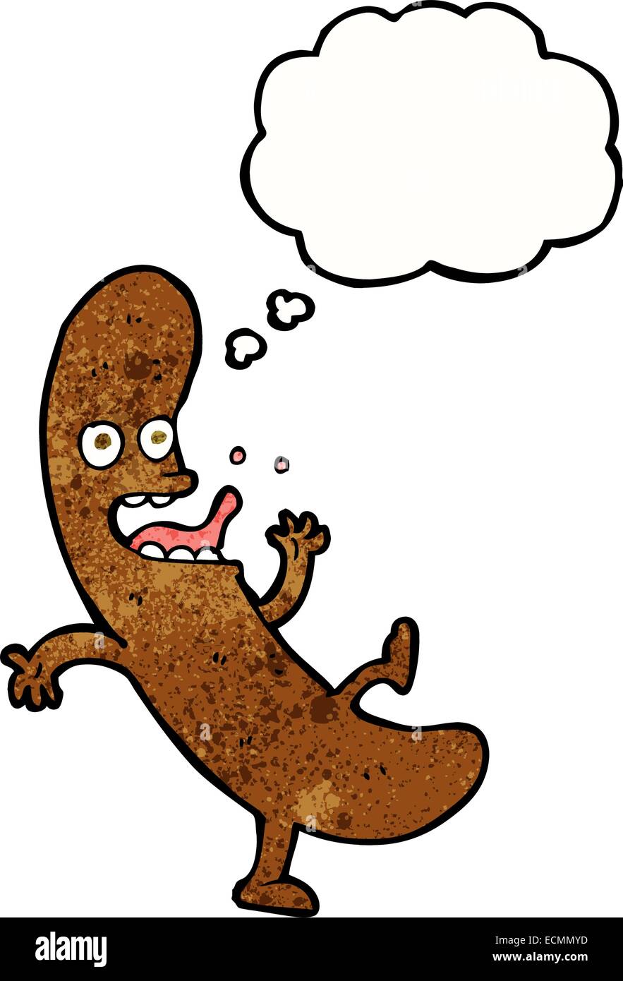 cartoon sausage with thought bubble Stock Vector Image & Art - Alamy