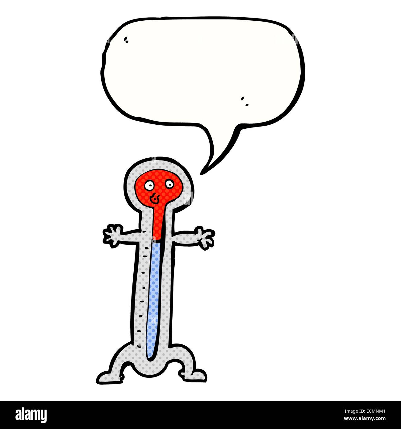 cartoon thermometer with speech bubble Stock Vector Image & Art - Alamy