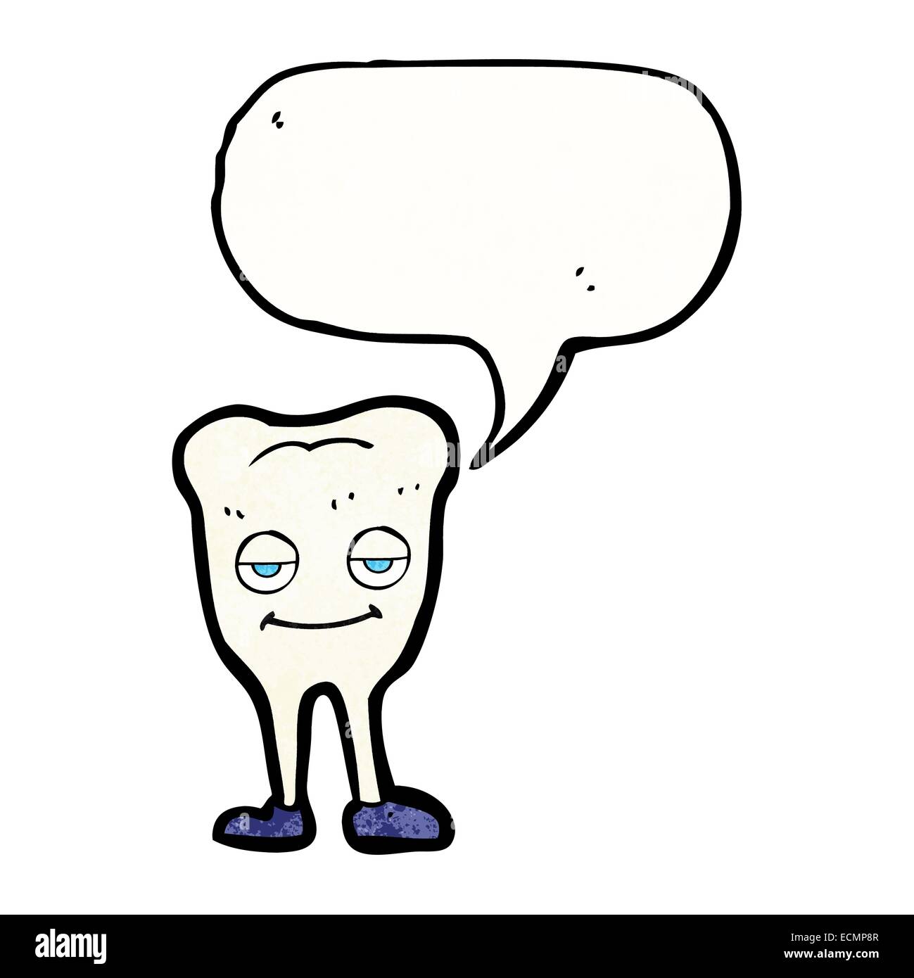 cartoon happy tooth with speech bubble Stock Vector Image & Art - Alamy