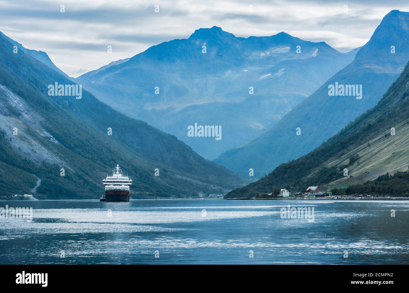 Norway cruise Hurtigruten ship fjord beautiful scenic of ship Richard ...