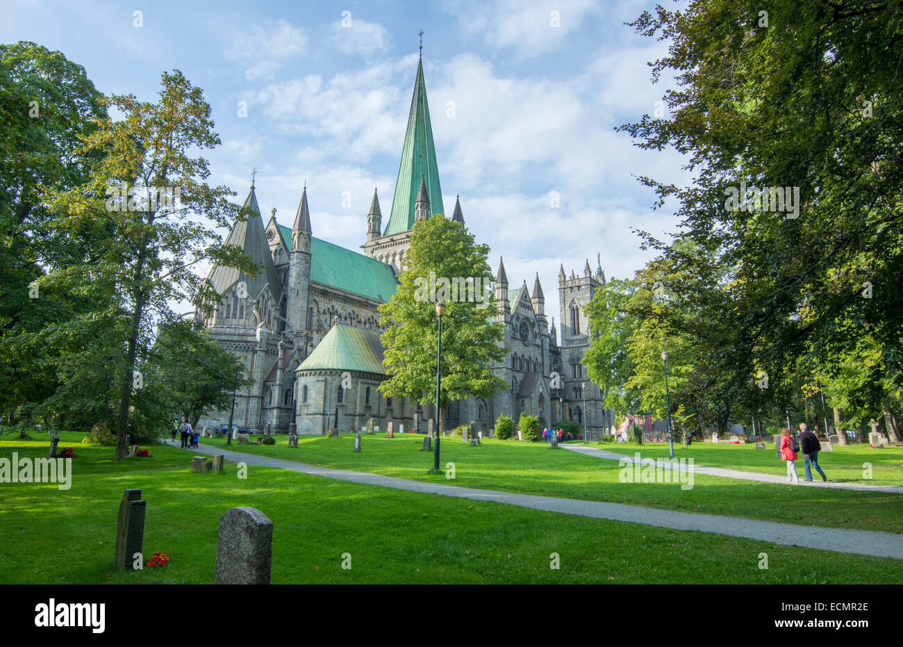 Trondheim Norway cruise Hurtigruten the famous Nidaros Domkirke Church ...