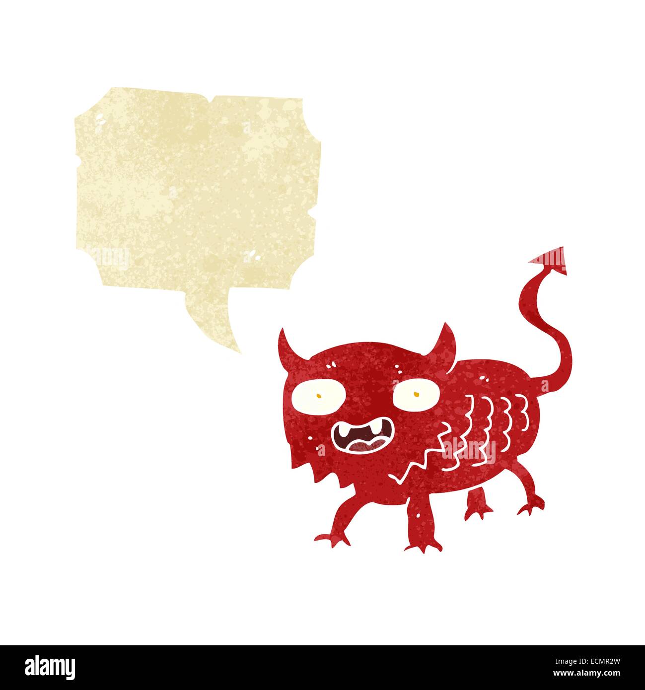 Cartoon demon speech bubble hi-res stock photography and images - Alamy