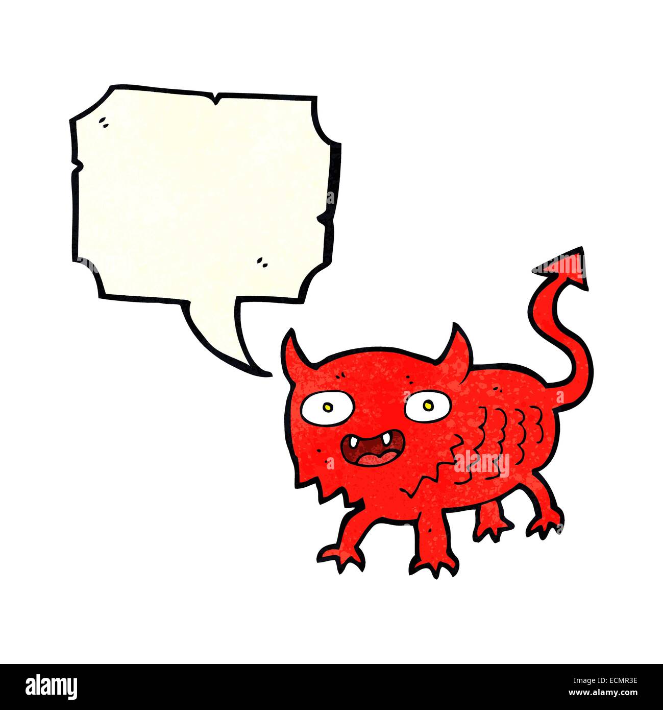 Cartoon little imp bubble Cut Out Stock Images & Pictures - Alamy