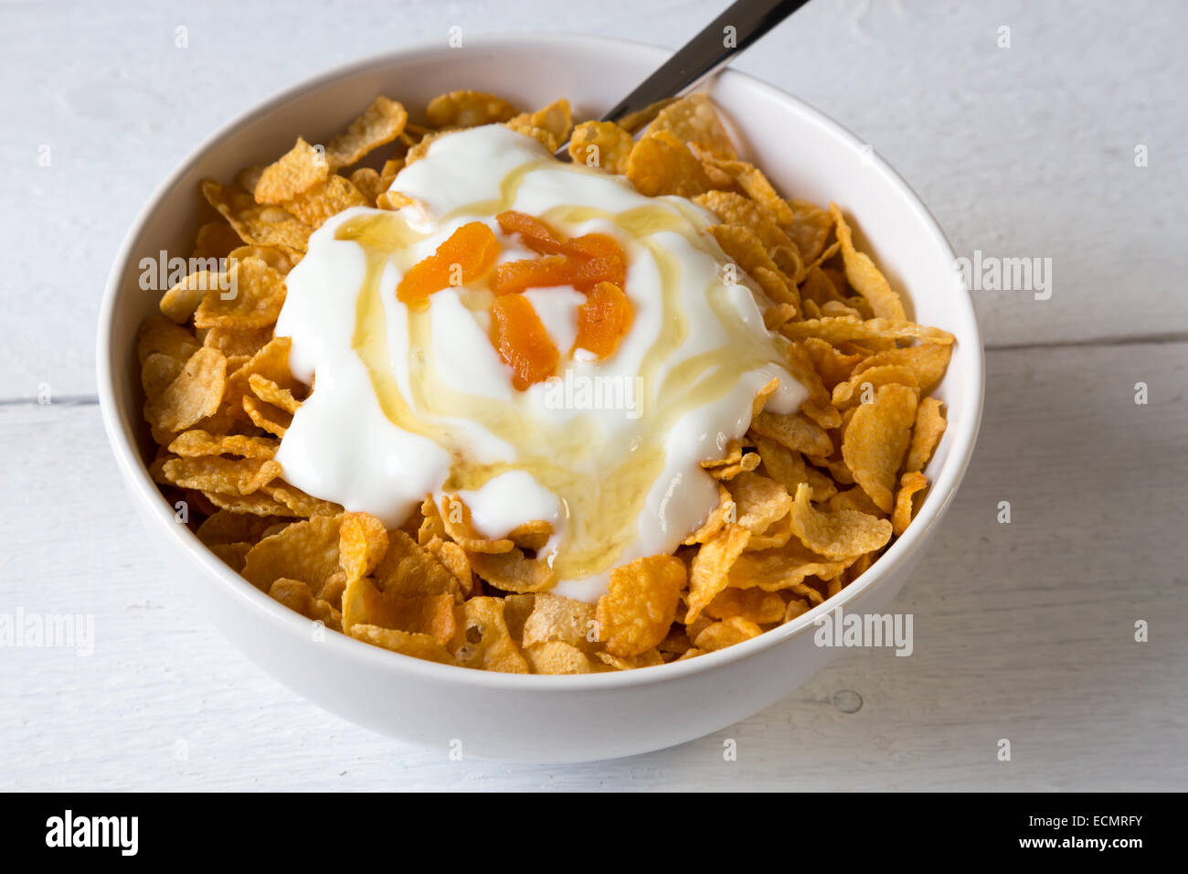 Yogurt and cornflakes hi-res stock photography and images - Alamy