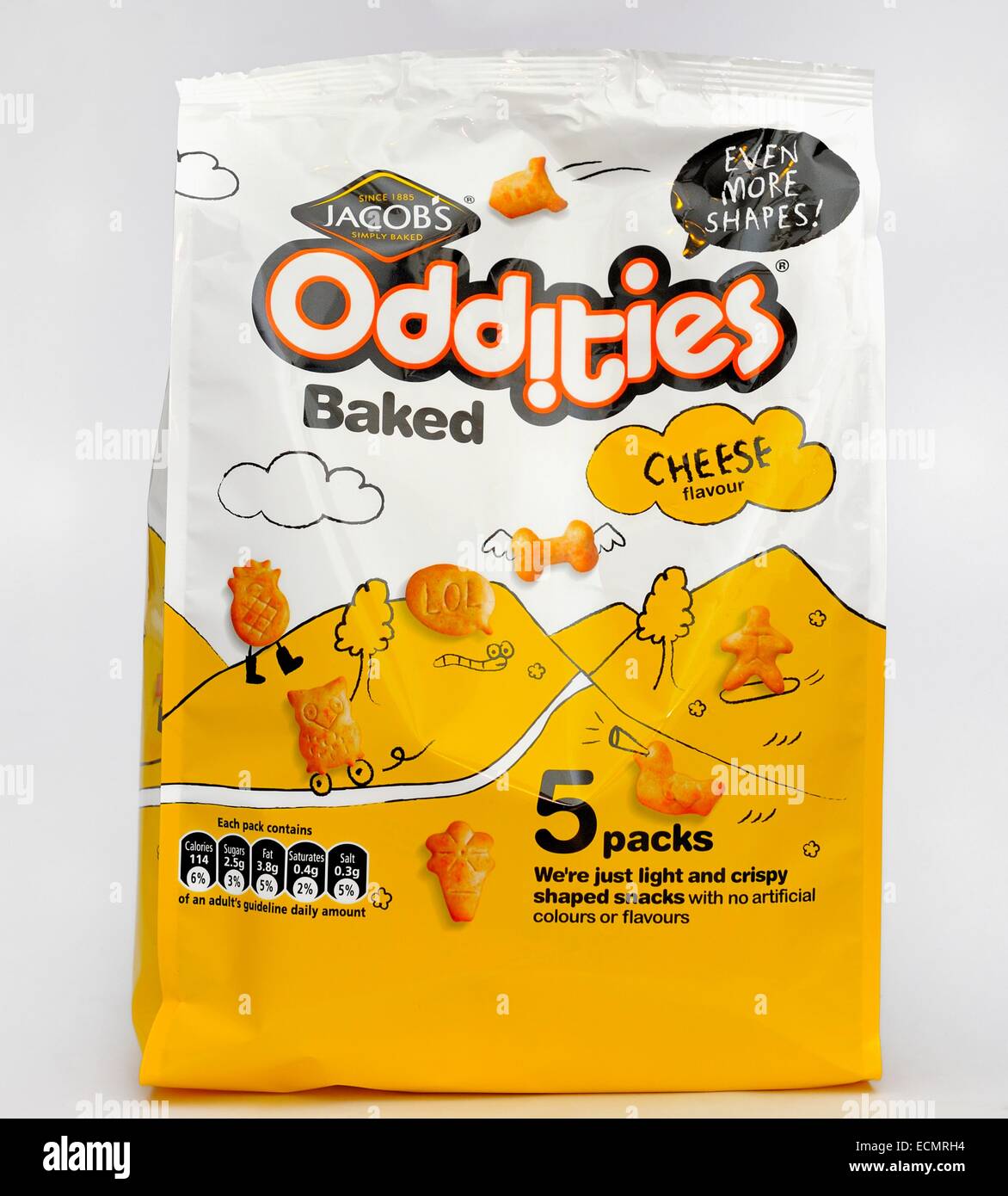 Jacobs Oddities baked cheese snacks multi pack of 5 England UK Stock ...