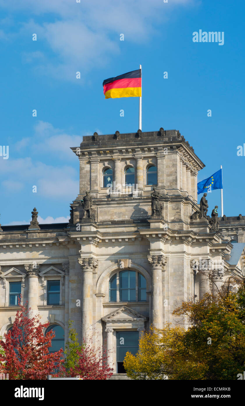 Berlin Germany Reichstag Building famous city center near Brandenberg ...