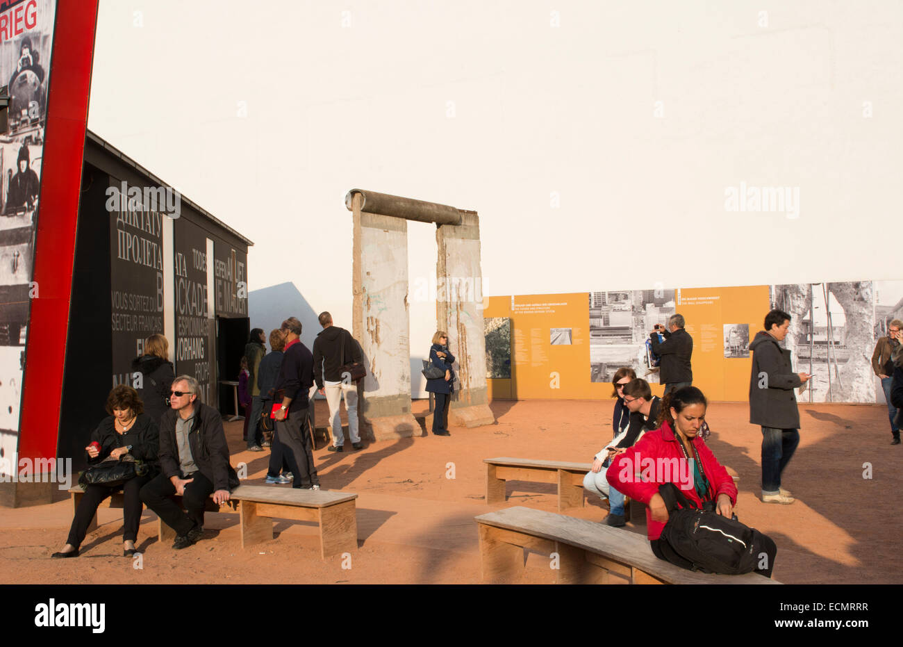 Berlin Germany Checkpoint Charlie museum Berlin Wall pieces tourists ...