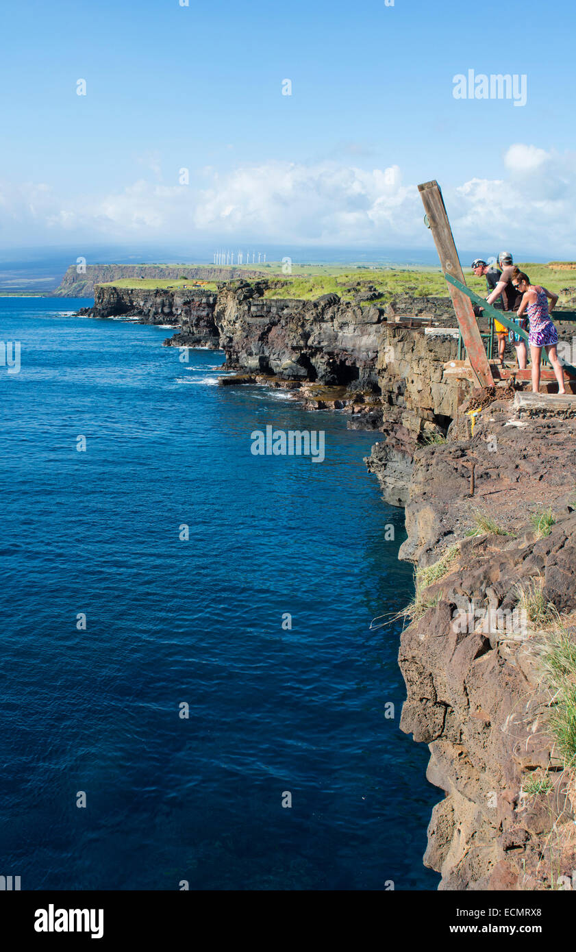 Cliff diving south point hi-res stock photography and images - Alamy