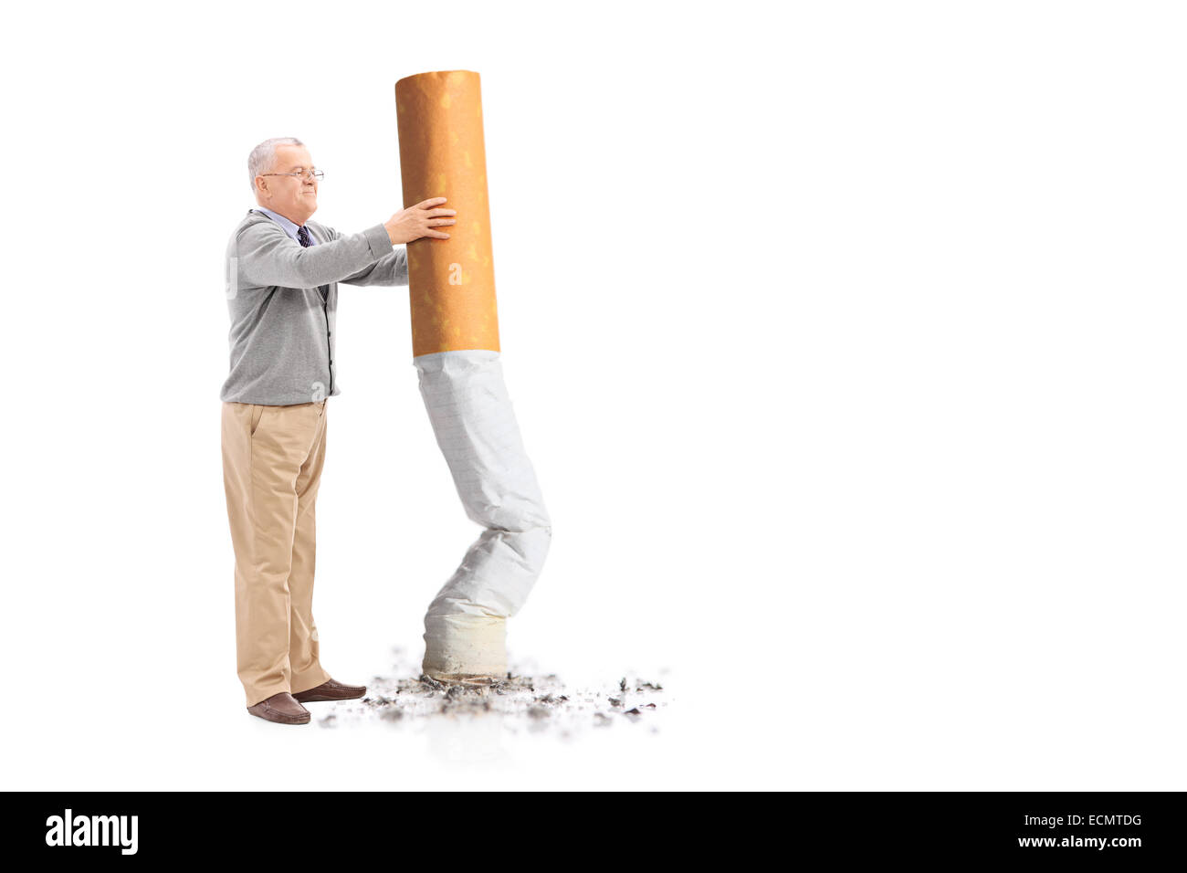 Putting out a cigarette hi-res stock photography and images - Alamy