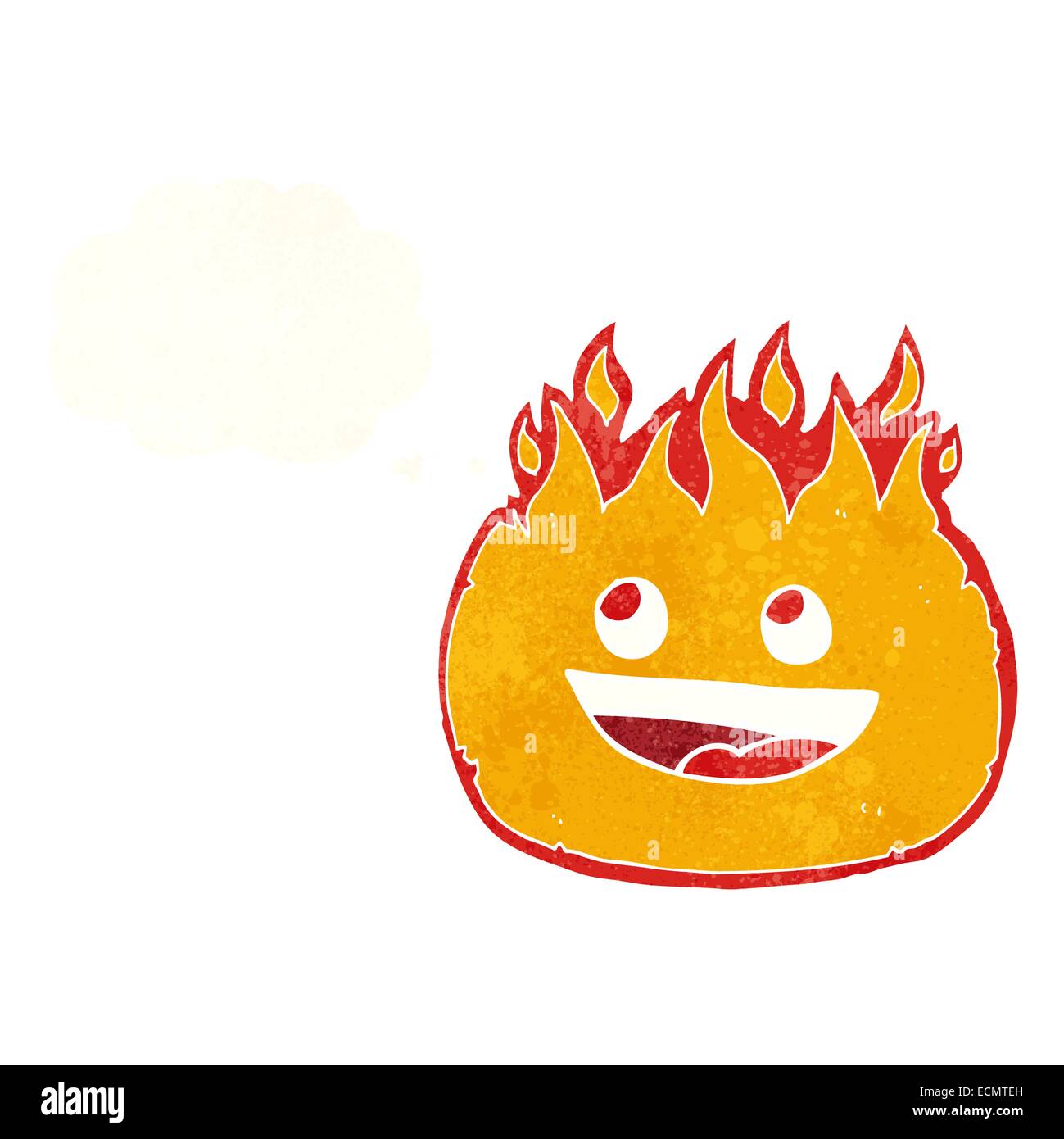 cartoon fire border with thought bubble Stock Vector Image & Art - Alamy