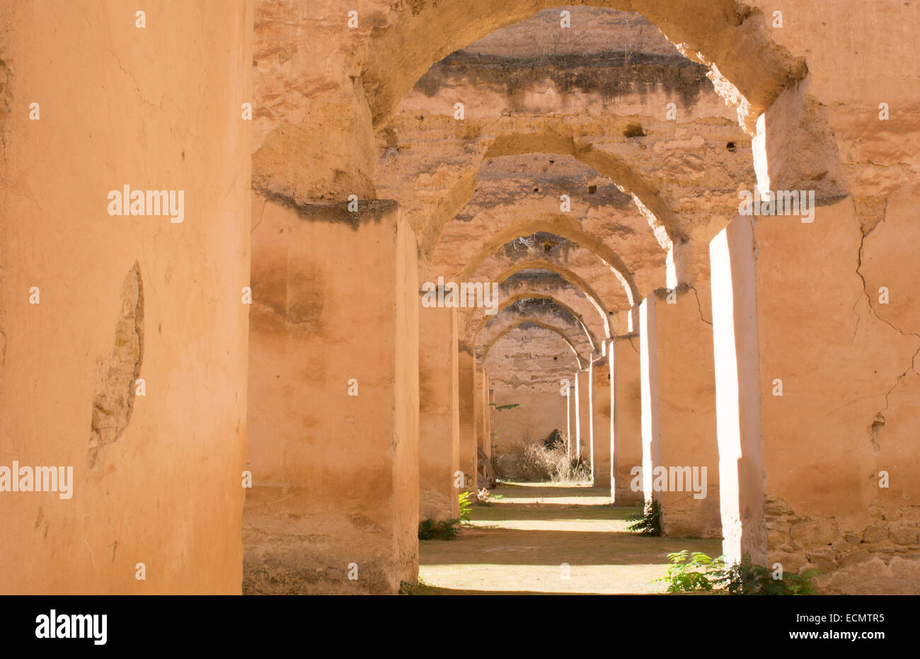 Meknes Morocco columns of Hri Souani former horse stalls in 17th ...