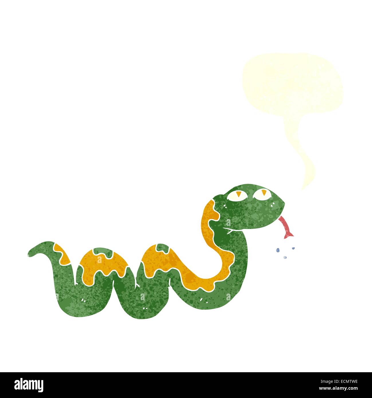 cartoon snake with speech bubble Stock Vector Image & Art - Alamy